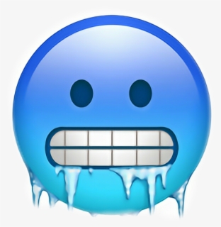 #emoji #face #cold #freezing - Ice Emoji , Free Transparent Clipart ...