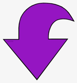 Purple Arrow - Downgrade Icon , Free Transparent Clipart - ClipartKey