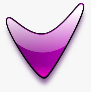 Glossy Down Arrow Clip Arts - Seta Png Para Fts , Free Transparent ...