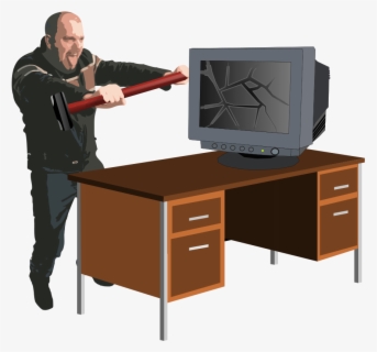 Computer Clipart Rage - Excited Person Clip Art , Free Transparent ...