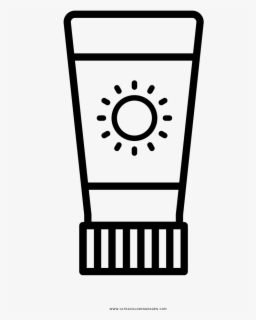 Sunscreen Coloring Page , Free Transparent Clipart - ClipartKey
