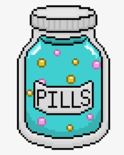 Pixel Bubble Pills By Nightbreeze - Pills Pixel Art Png , Free ...