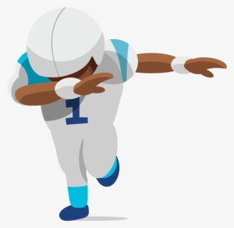 Football Player Dabbing Cartoon , Free Transparent Clipart - ClipartKey