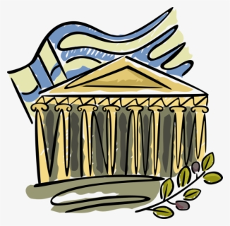 Classical Acropolis Parthenon Vector - Greece Acropolis Cartoon , Free ...