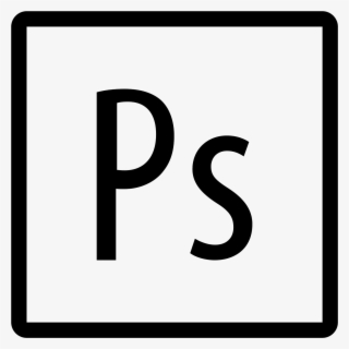 Photoshop Icon Png - Black And White Adobe Icons , Free Transparent ...