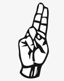 Sign Language Letter U Clipart , Png Download - U En Lenguaje De Señas ...