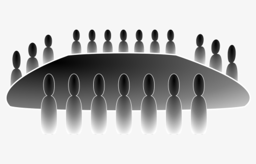 Meeting Conference Round Table Png Image - Black And White ...