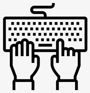 Hands On Keyboard Clipart , Free Transparent Clipart - ClipartKey