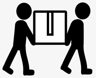 Transparent Movers Clipart - Person Moving Boxes Clipart , Free ...