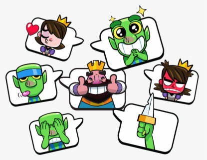 Clash Royale Goblin Emotes Clipart , Png Download - Clash Royale Emotes ...