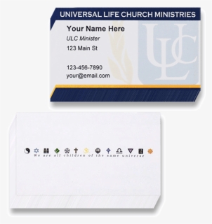 Clip Art Minister Universal Life - Universal Life Church Minister Card ...