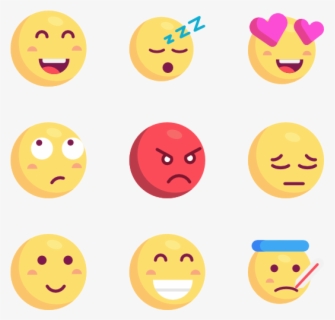 Clip Art Icons Emoji - Flat Emoji Png , Free Transparent Clipart ...