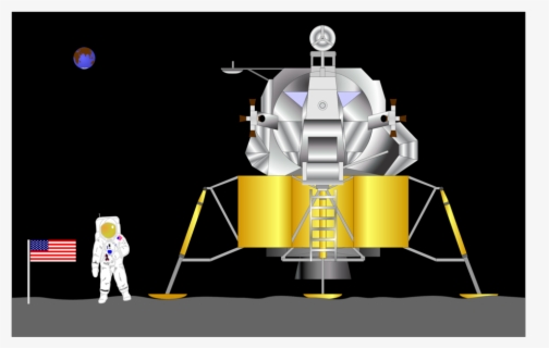 Graphic Design,space,robot - Apollo Moon Landing Cartoon , Free ...