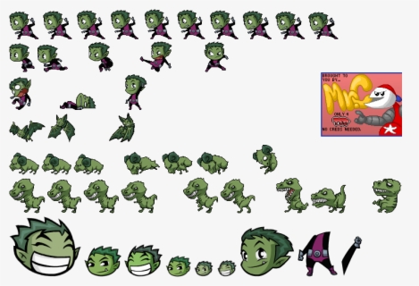 Teen Titans Beast Boy Sprite , Free Transparent Clipart - ClipartKey