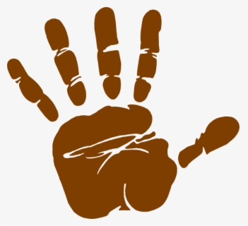 Closed Hand Clipart Free Clipart Image Image - Handprint Clipart Black ...