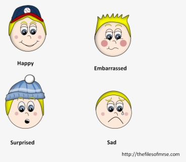 Boy Feeling Cards - Cartoon Images Of Emotions With Name , Free ...