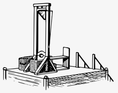 Line Art,angle,area - Guillotine French Revolution Drawing , Free ...
