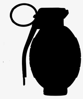 Hand Grenade Silhouette Hand Grenade - Hand Grenade Silhouette Png ...