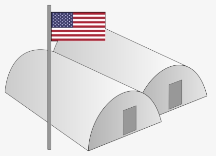 Army, Usa, Barracks, Base, Military, Simple - Clipart Barracks , Free ...