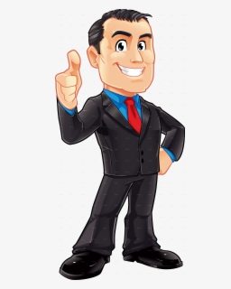 Businessman Clipart Fancy Man - Transparent Background Man Png Cartoon ...