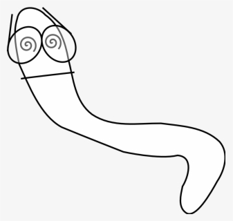 Free Worm Black And White Clip Art with No Background - ClipartKey