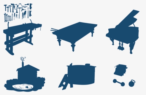 Workbench Silhouette , Free Transparent Clipart - ClipartKey