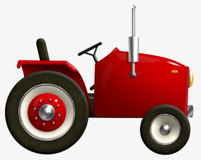 Free Red Tractor Clip Art with No Background - ClipartKey