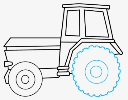 Transparent Tractor Silhouette Png - Tractor Drawing Png , Free ...