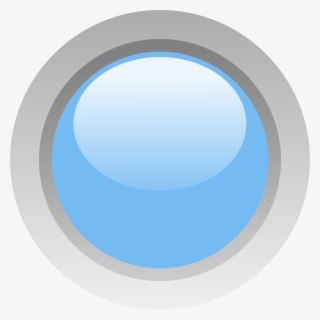 Light Blue 2 Led Circle Svg Clip Arts - Blue Led Light Png , Free ...