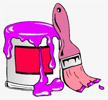 Paint Tin Can Brush Clip Art - Paint Brush And Can , Free Transparent ...
