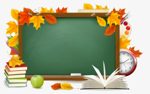 School Supplies Clip Art - Back To School Frame Png , Free Transparent ...