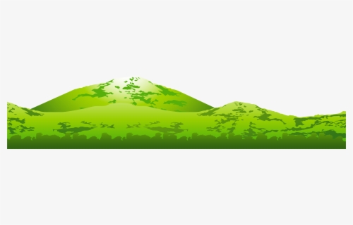 Mountain Clipart Clear Background - Green Mountain With No Background ...