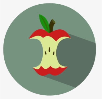 Vector Clip Art - Cartoon Apple Core , Free Transparent Clipart ...