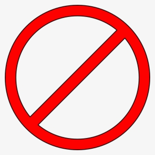 Stop Sign Png Transparent Image - Circle With Line Through It ...