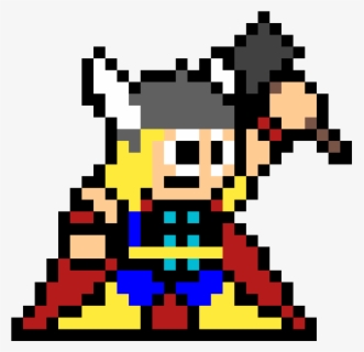 Thor Hammer Pixel Art Minecraft , Free Transparent Clipart - ClipartKey