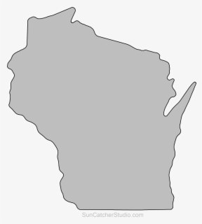 Transparent Wisconsin Outline Png - Wisconsin State Silhouette , Free ...