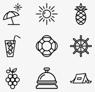 Free Summer Black And White Clip Art with No Background - ClipartKey