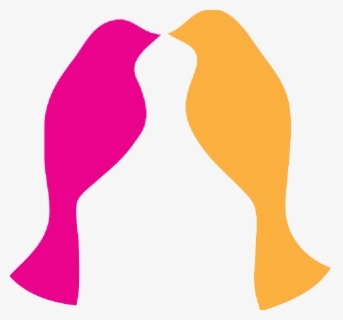 Clip Art Love Birds In Outline , Free Transparent Clipart - ClipartKey