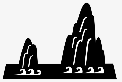 Clip Art Japanese Landscape Image Illustration - Japanese Mountains ...