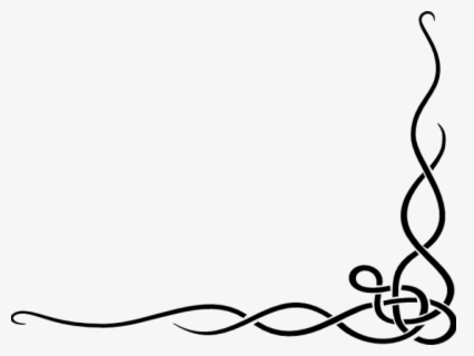 Transparent Swirls Clipart - Bottom Right Corner Border , Free ...