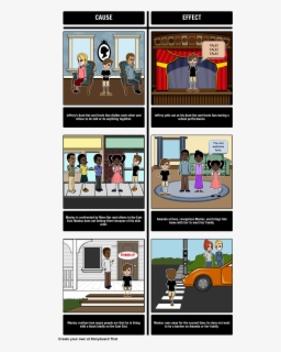 Cause And - Cause And Effect Comic Strip Template , Free Transparent ...