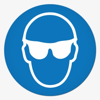 Wear Chemical Goggles Iso Mandatory Safety Label - Wear Eye Protection ...