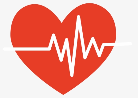 Transparent Heart Background Png - Heart With Heartbeat Png , Free ...