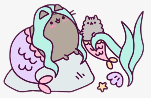 Pusheen Cat Clipart Mermaid - Pusheen Mermaid , Free Transparent ...