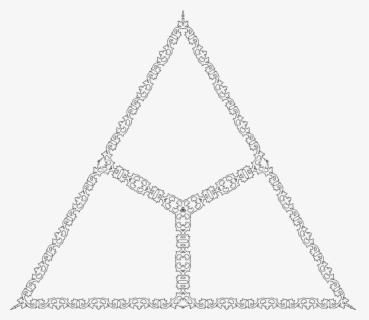 Triangle,chain,metal - Line Art , Free Transparent Clipart - ClipartKey