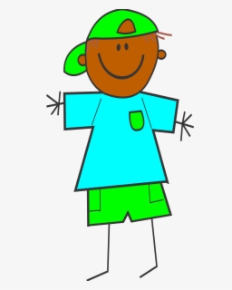 Skin Clipart Boy - Cartoon Stick Figure Boy , Free Transparent Clipart ...