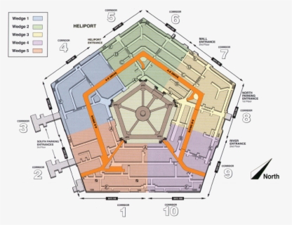 Clip Art Pentagon River Entrance - Pentagon Floor Plan Map , Free ...
