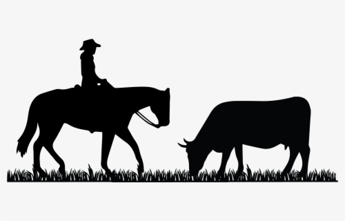 Cowboys And Cattle Silhouettes - Horses Affect My Mood , Free ...