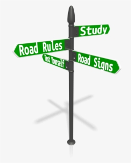 Vector Green Road Sign Png Download - Transparent Background Street ...