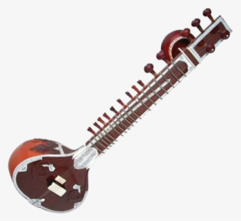 Sitar Png Transparent Images - Sitar Instrument Of India Drawing , Free ...